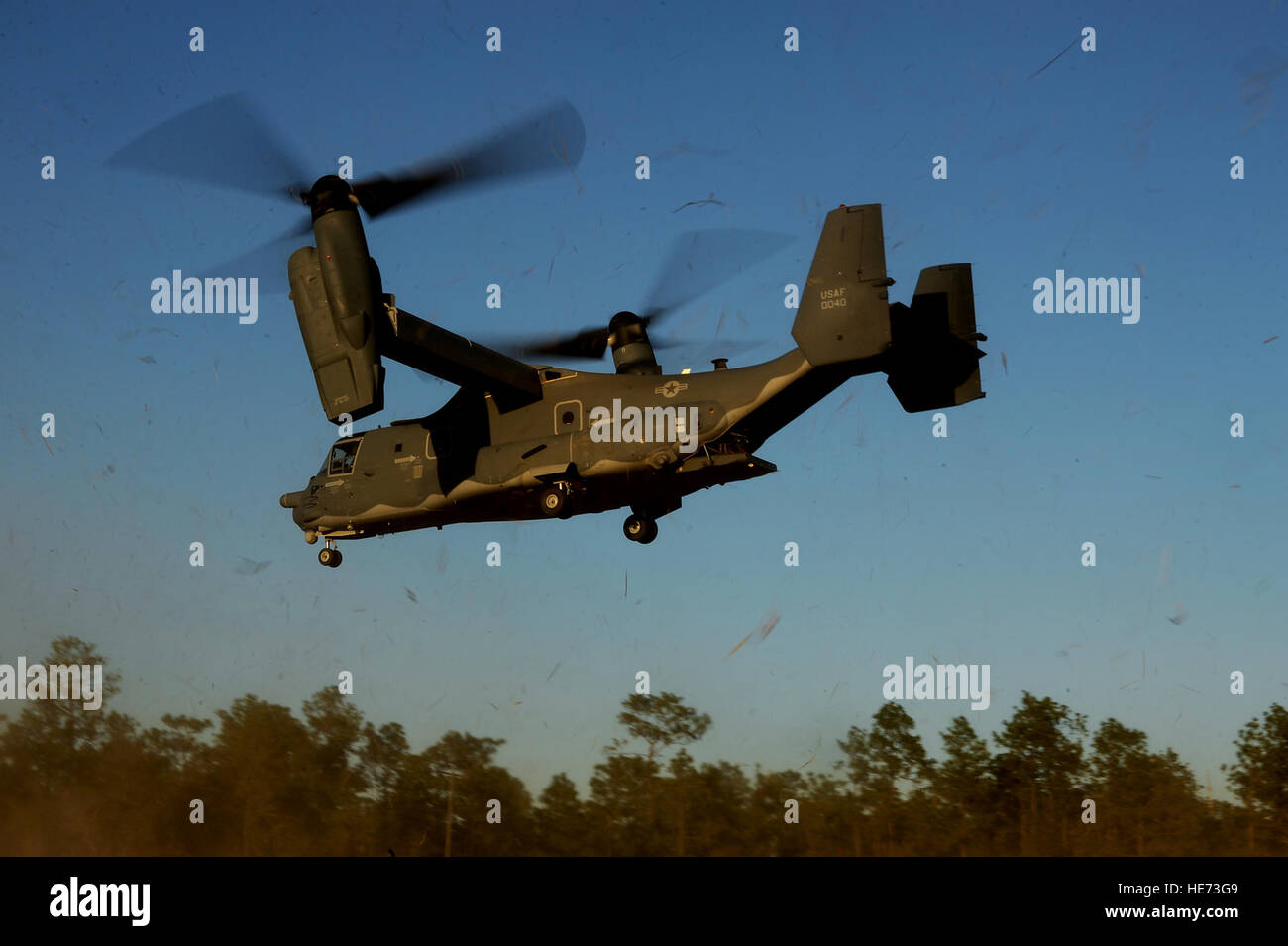 CV-22 Osprey Pilot Maj. James Rowe and Co Pilot Capt. Timothy Skypeck ...