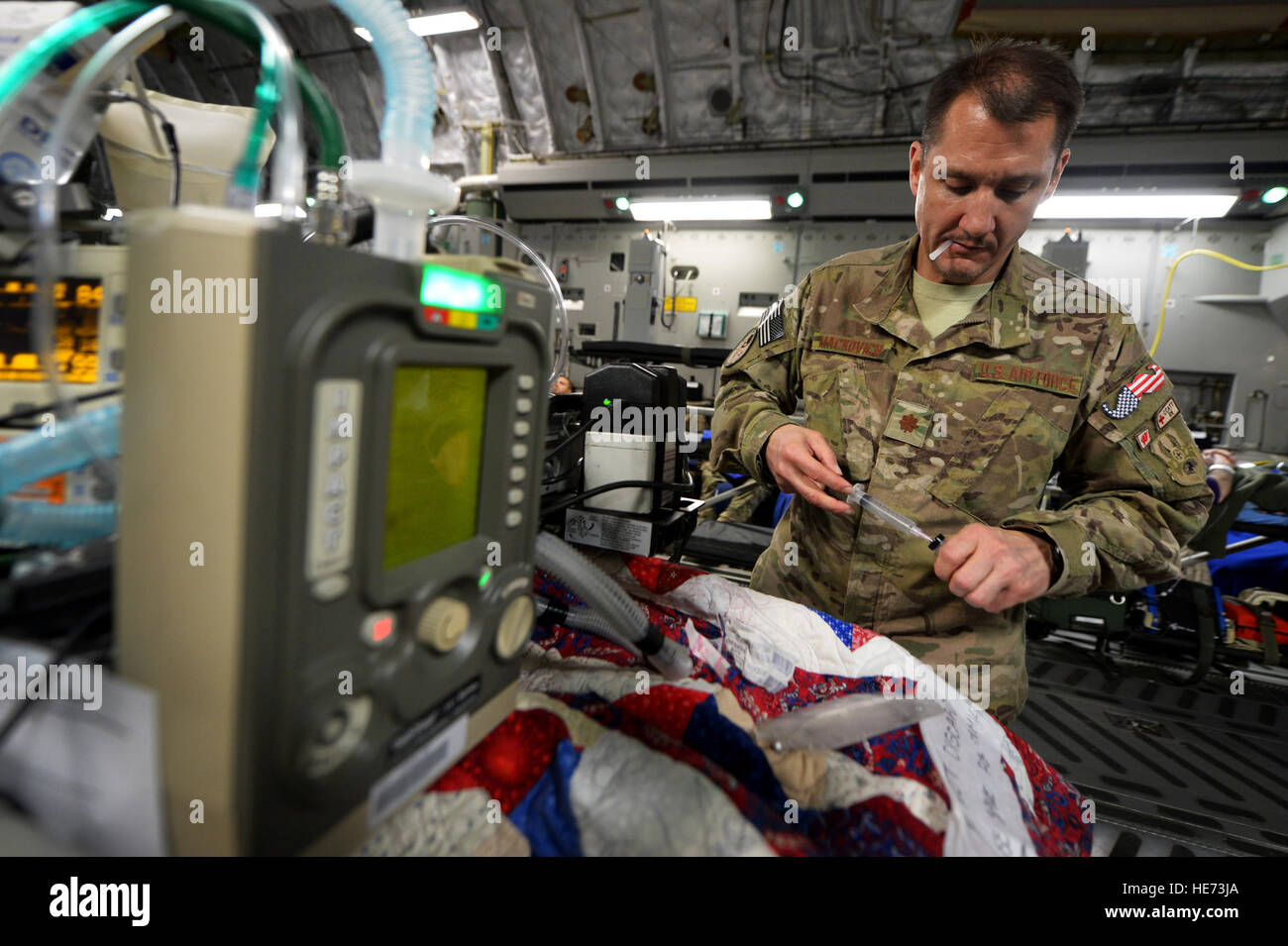 Maj. Michael Mackovich, 455th Expeditionary Aeromedical Evacuation ...