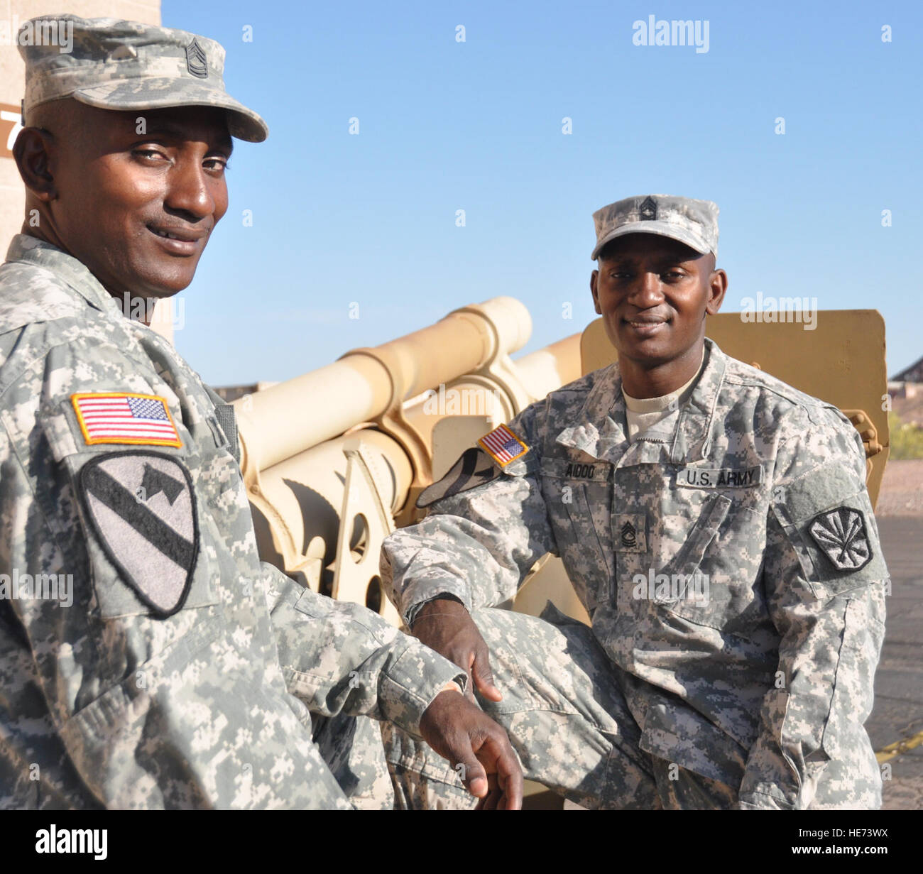 Frederick and Derick Aidoo were recently promoted to master sergeant ...