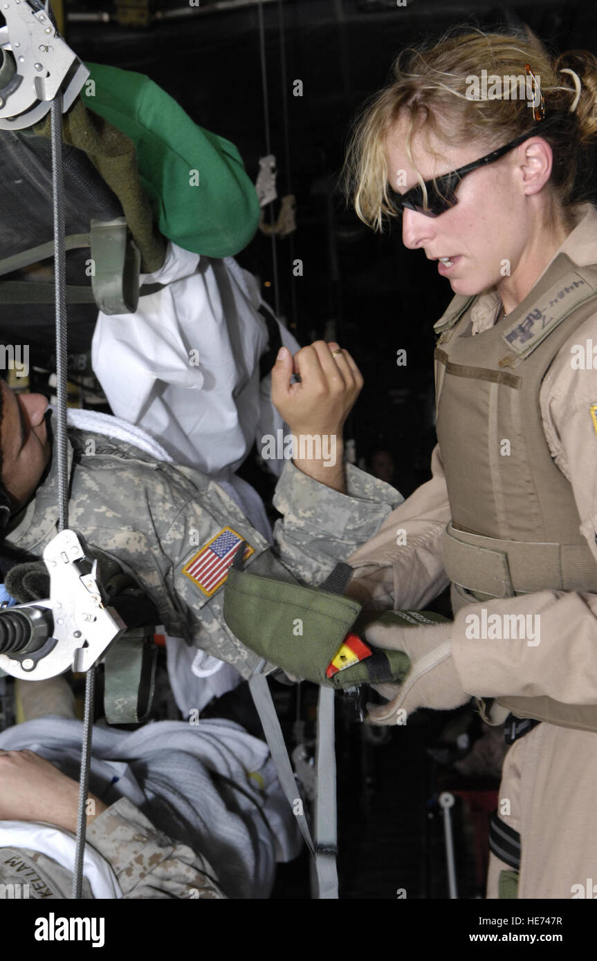 Tech. Sgt. Stacey Soley, 2nd Aeromedical Evacuation technician ...