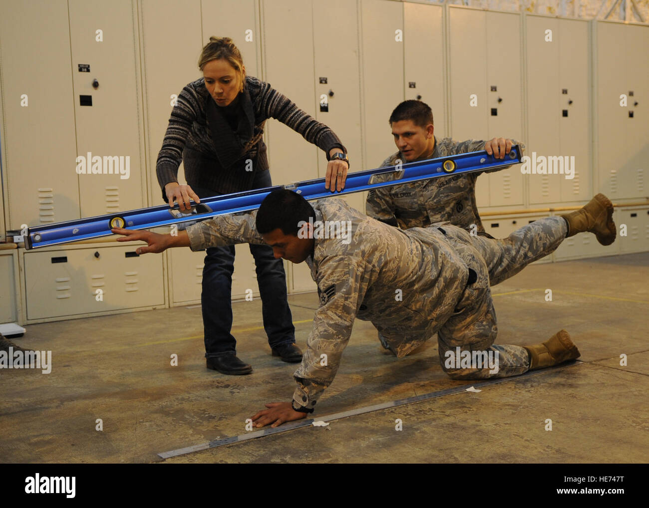 Ty Colvin (left), wife of Capt. Neil Colvin, 91st Security Forces Group ...