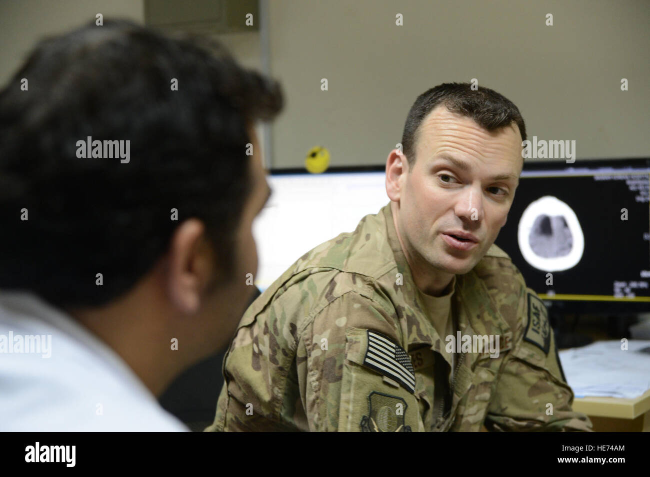 U.S. Air Force Maj. Jonathan Forbes, a neurosurgeon assigned to the ...