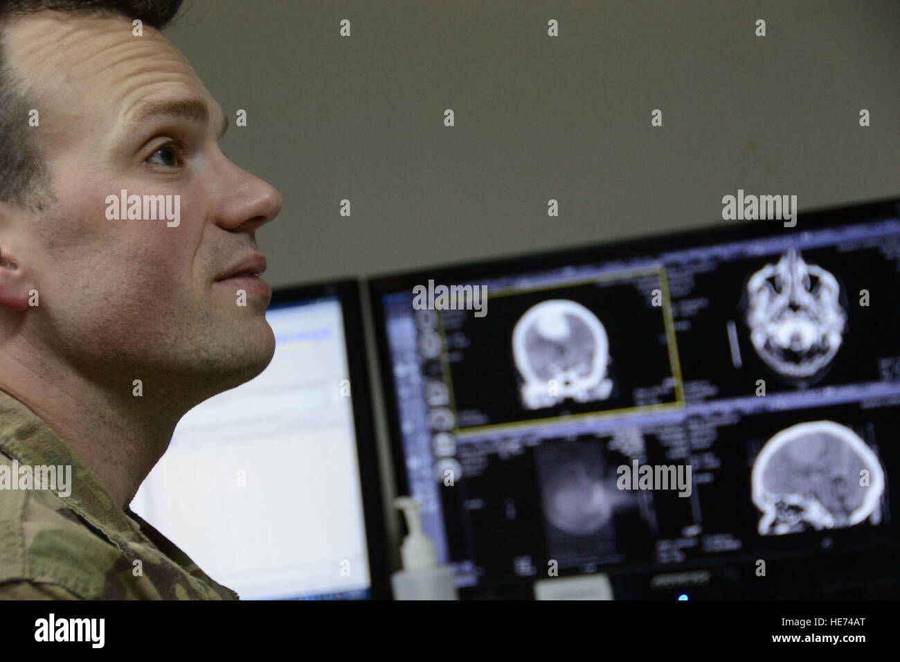 U.S. Air Force Maj. Jonathan Forbes, a neurosurgeon assigned to the ...