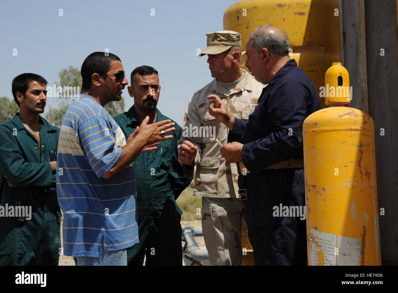 U.S. Air Force Tech. Sgt. Collin Adams, advisor to the base civil ...