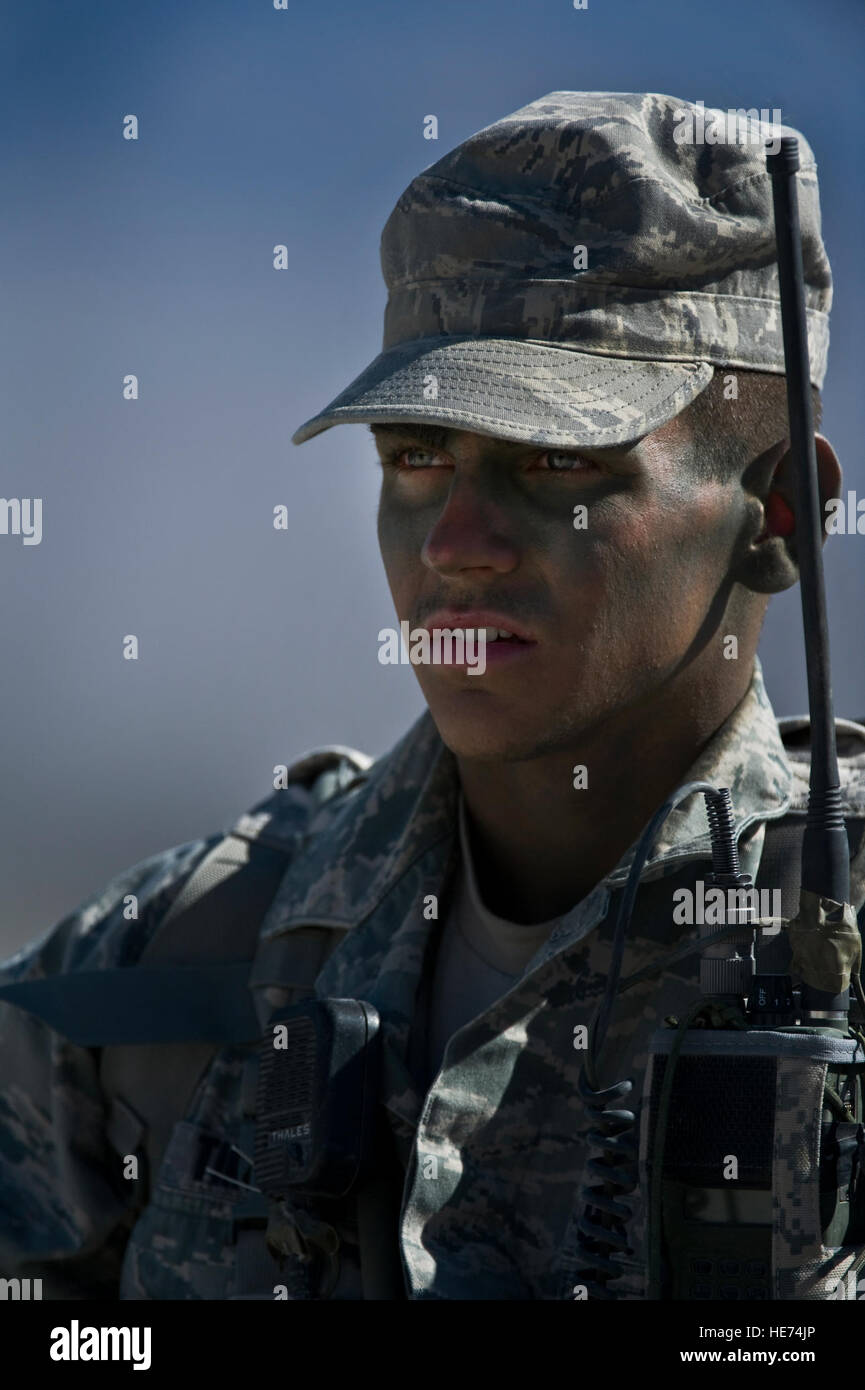 U.S. Air Force Airman 1st Class Andrew Timler, 509th Security Forces ...