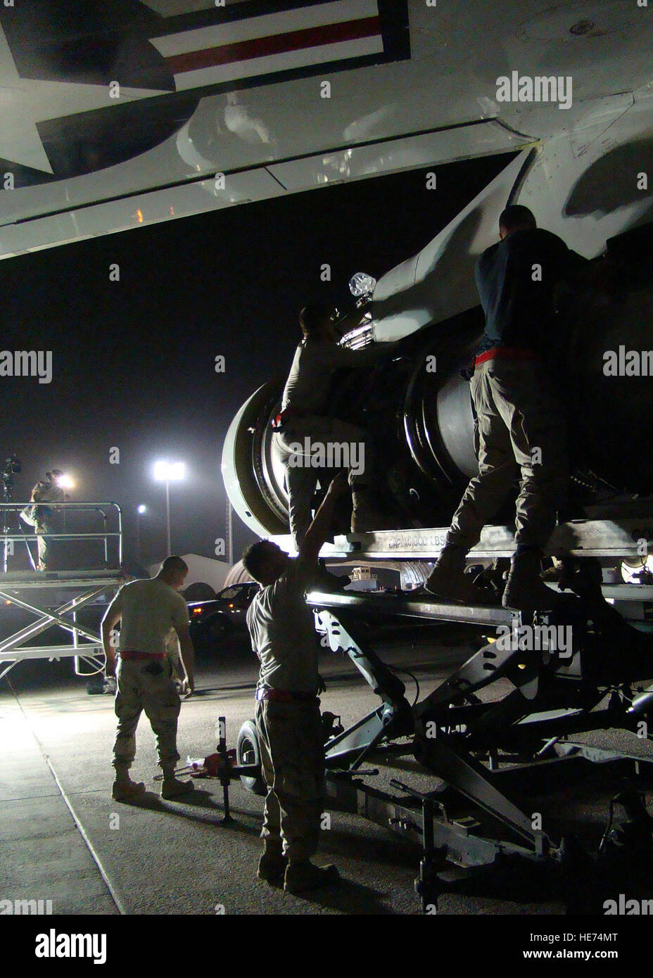 SOUTHWEST ASIA -- The 380th Expeditionary Maintenance Squadron works ...