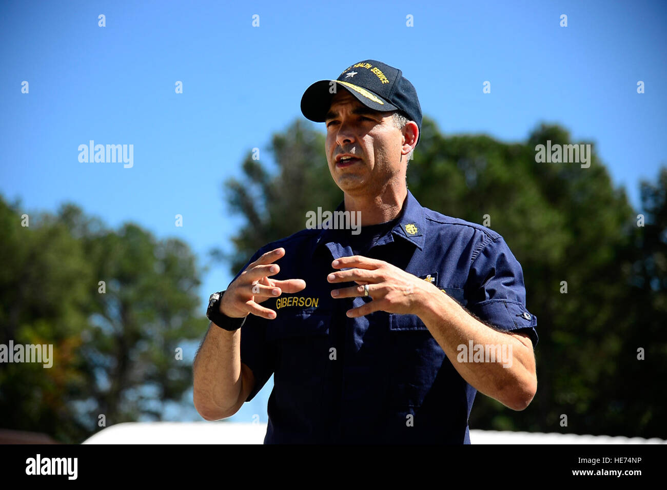 U.S. Navy Rear Adm. Scott Giberson, U.S. Public Health Services acting ...