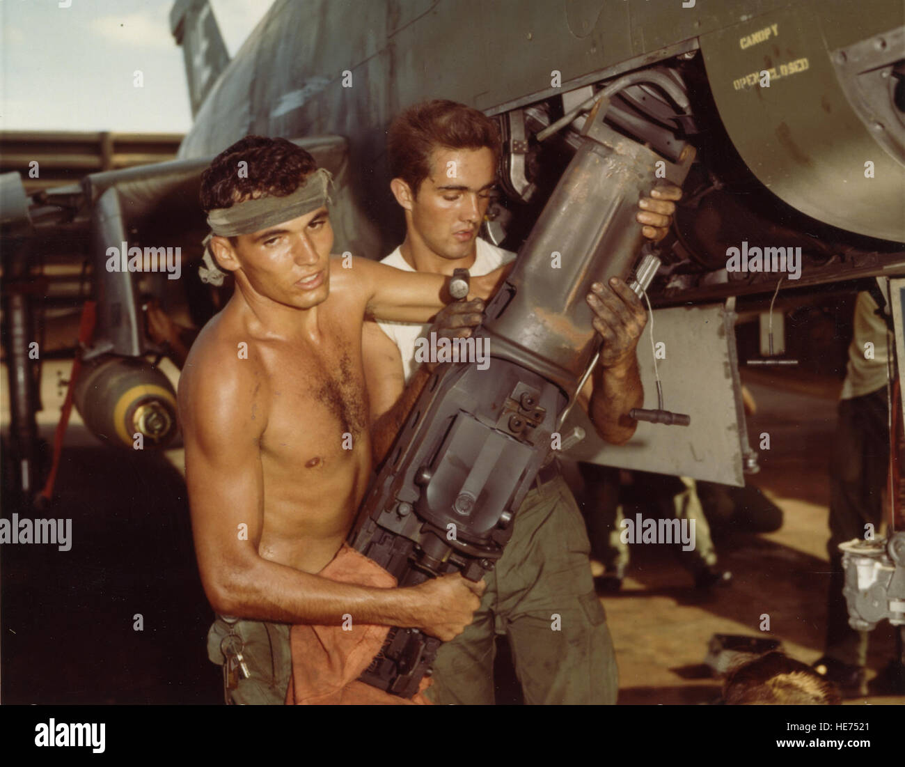K 28199 - On the flight line at Phu Cat Air Base, Vietnam, A2C Francis ...