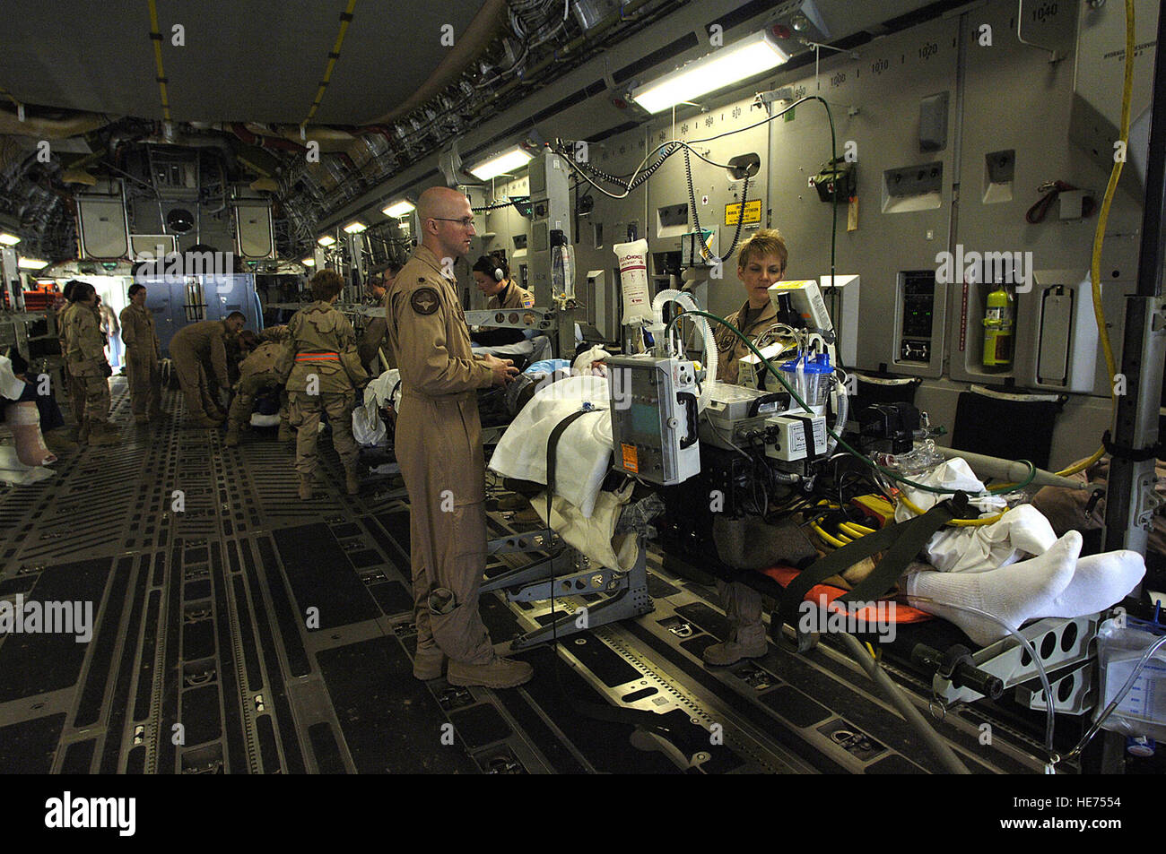 BALAD AIR BASE, Iraq-- Airmen of the 332d Expeditionary Medical Group ...