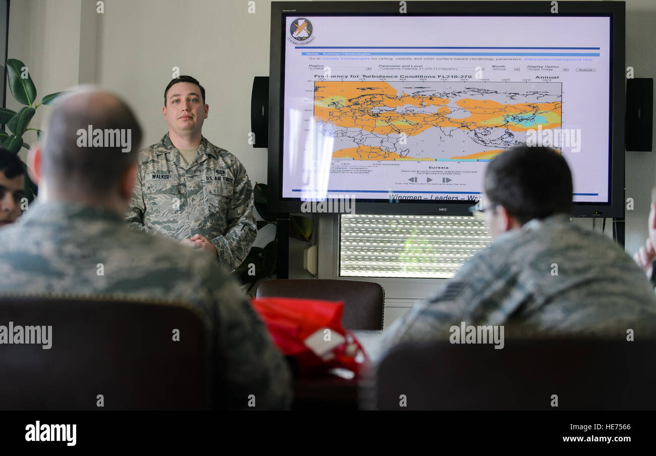 Senior Airman Zan Walker, 7th Weather Squadron battlefield weather ...