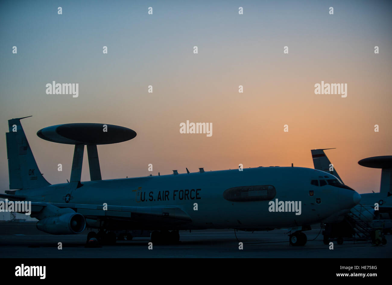 U.S. Air Force E-3B Sentry airborne warning and control system (AWACS ...