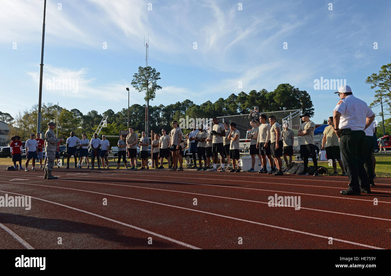 Air Commandos participate in the Fire Prevention Week fire muster ...