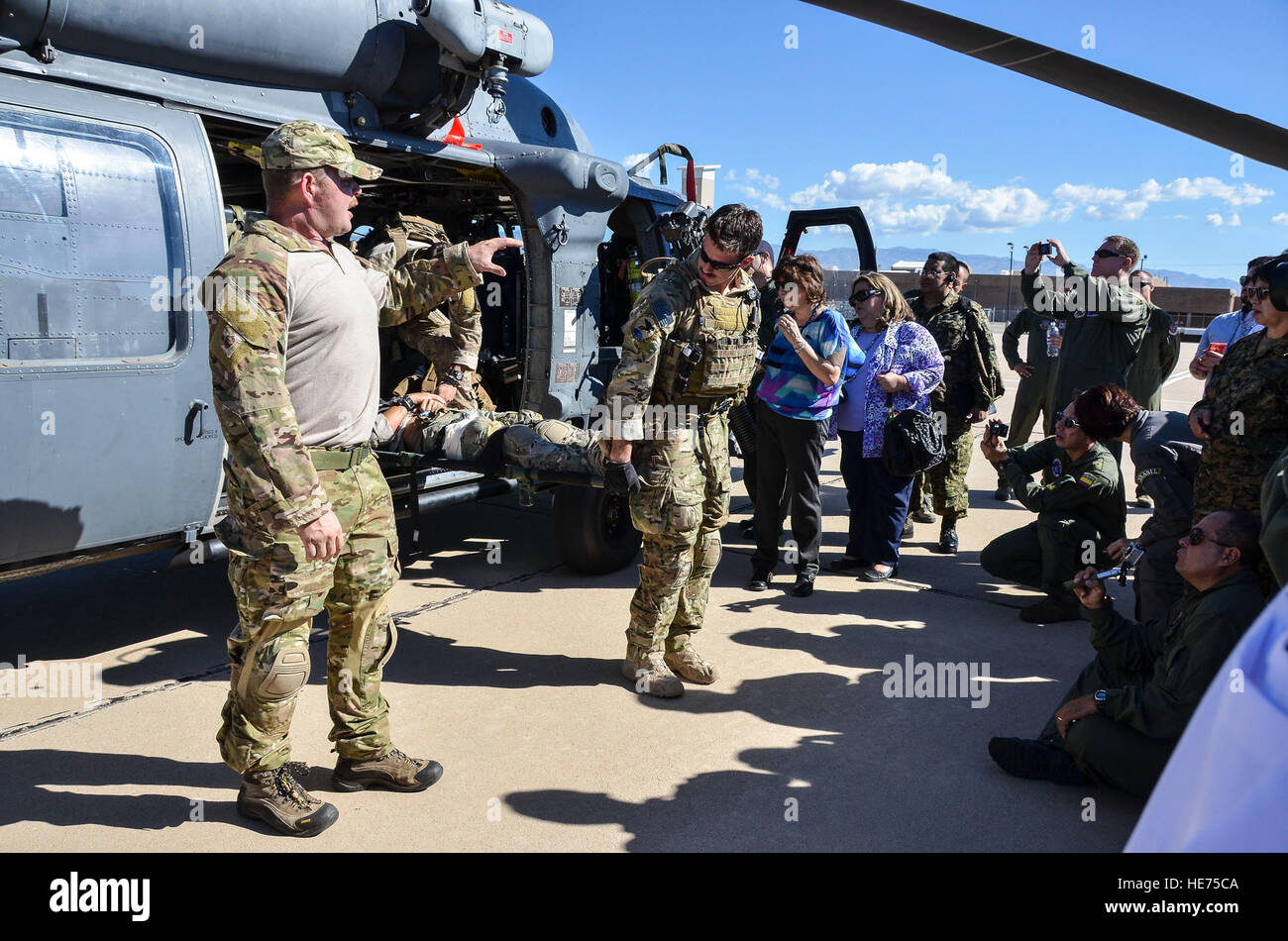 Pararescuemen from the 48th Rescue Squadron at Davis-Monthan Air Force ...