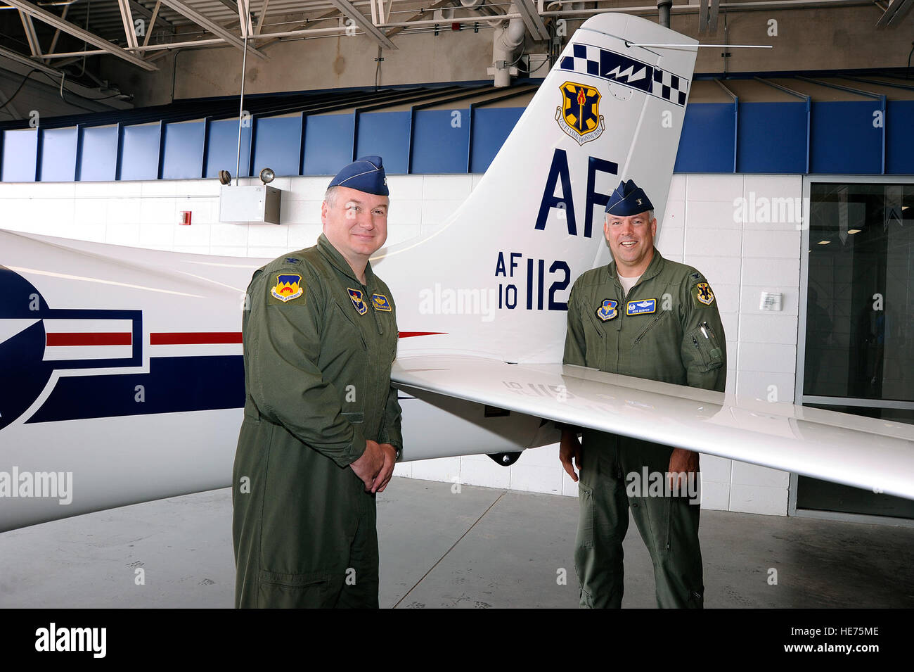 The 12th FTW tail flash is unveiled on a T-53A trainer during a ...