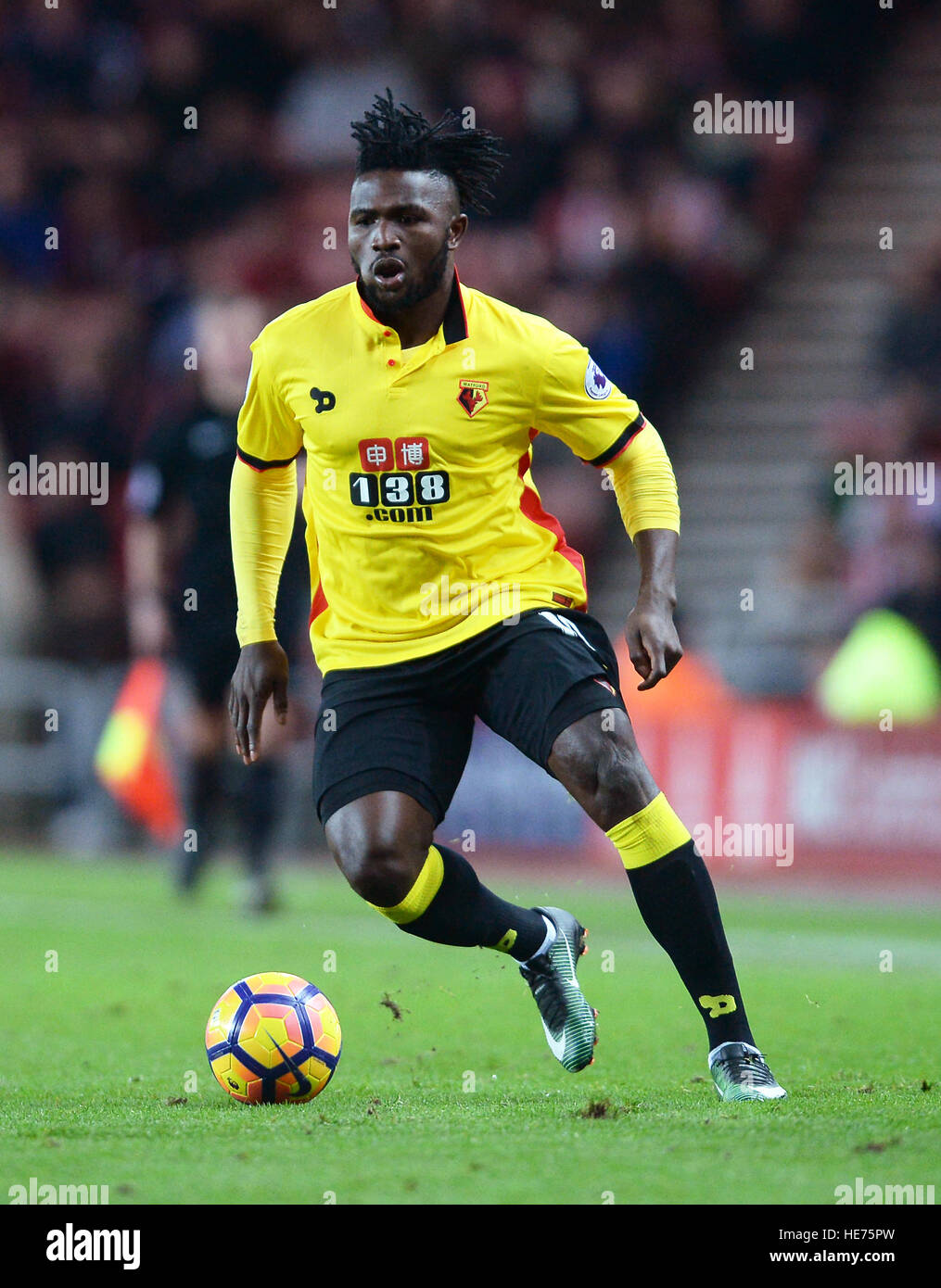 Watford's Isaac Success during the Premier League match at the Stadium ...