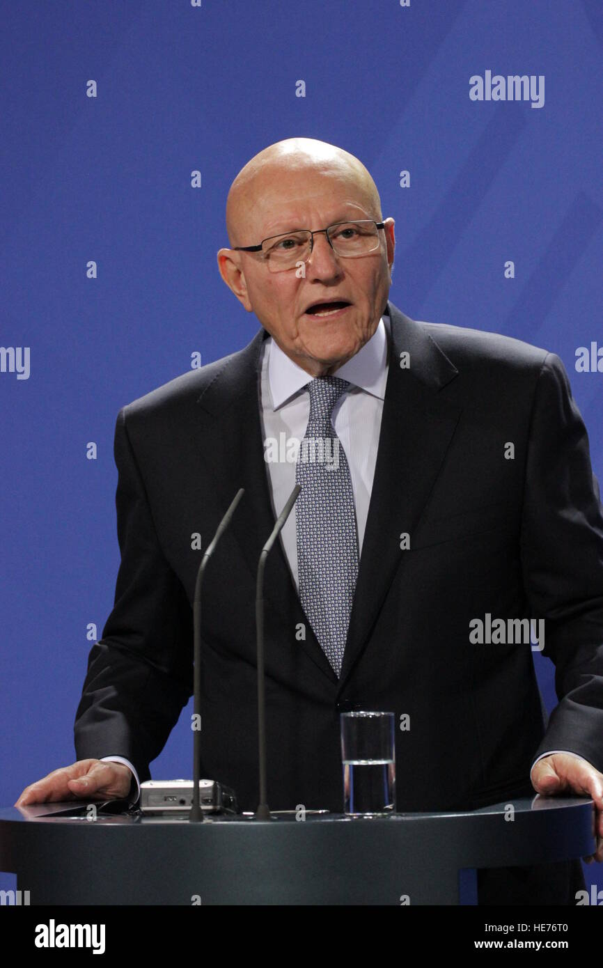 BERLIN, GERMANY, 27th October President of Lebanon Tammam Salam for ...