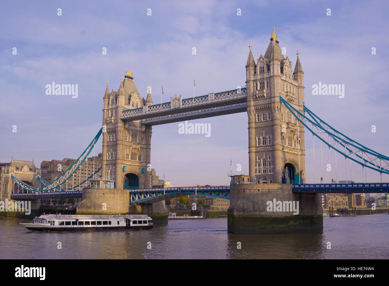 The famous London Tower Bridge on a sunny day Stock Photo - Alamy