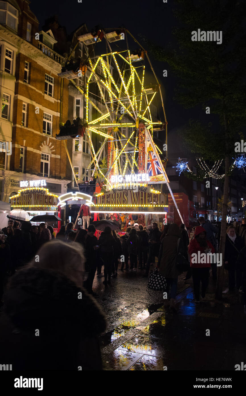 Jennifer Saunders switches on the Marylebone High Street Christmas ...