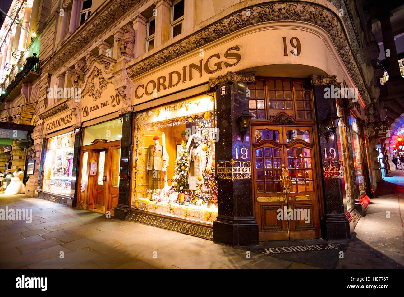 Famous Cordings store in London Stock Photo - Alamy