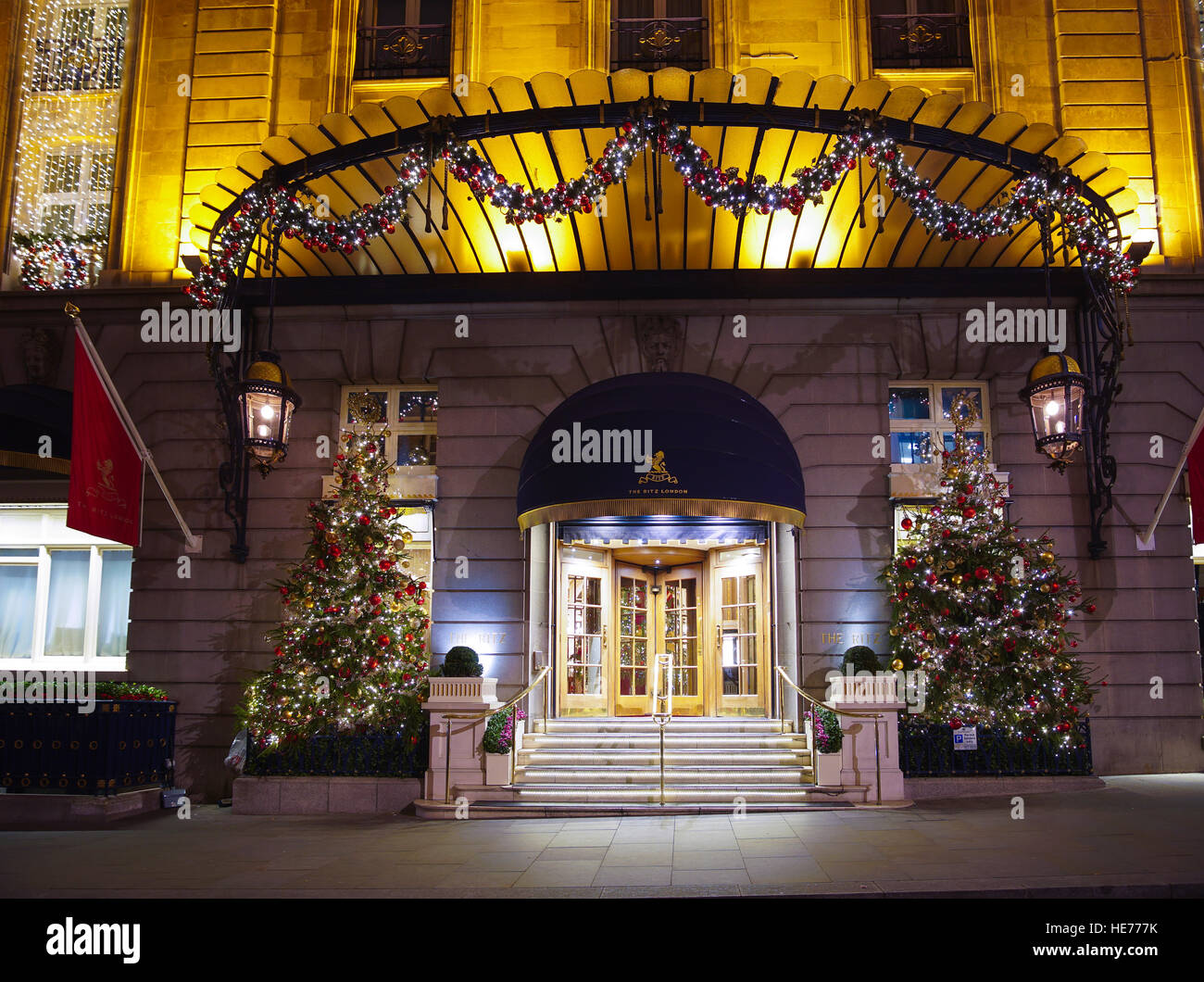 The Entrance of the Ritz Hotel in London Stock Photo - Alamy