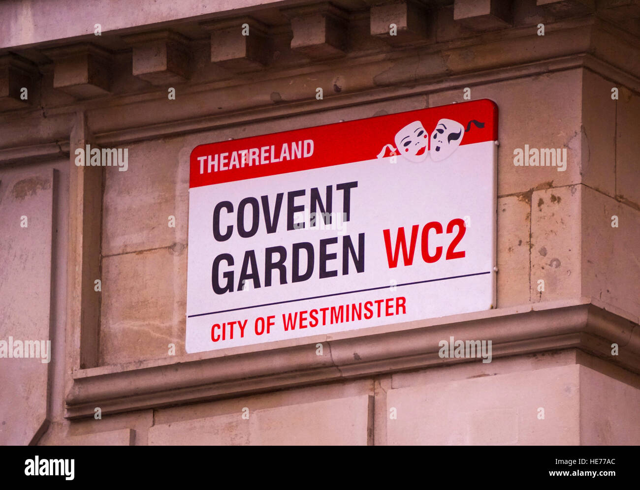 Covent Garden Street sign in London Stock Photo - Alamy