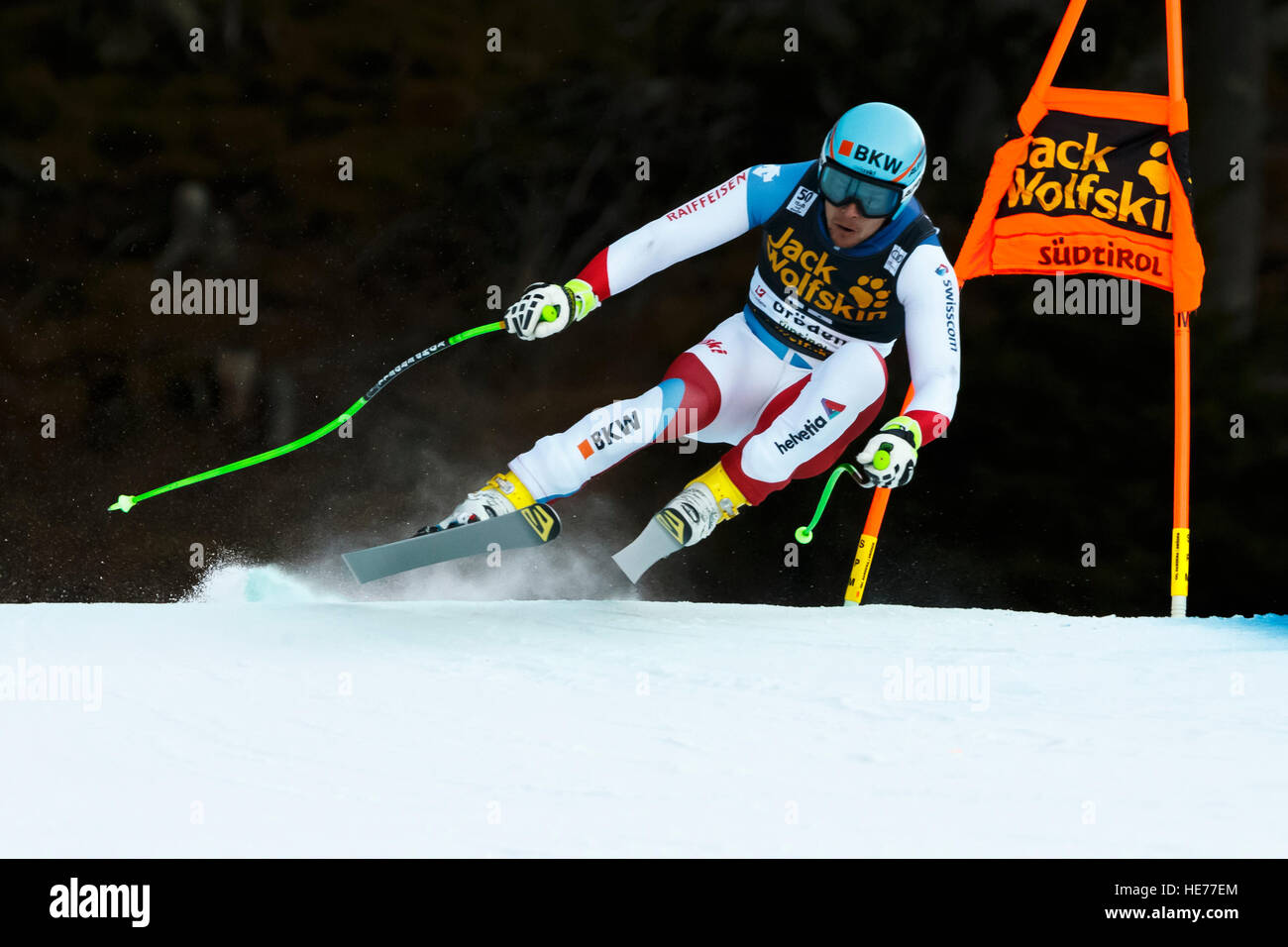 Val Gardena, Italy 15 Decembre 2016. Kueng Patrick (Sui) competing in ...