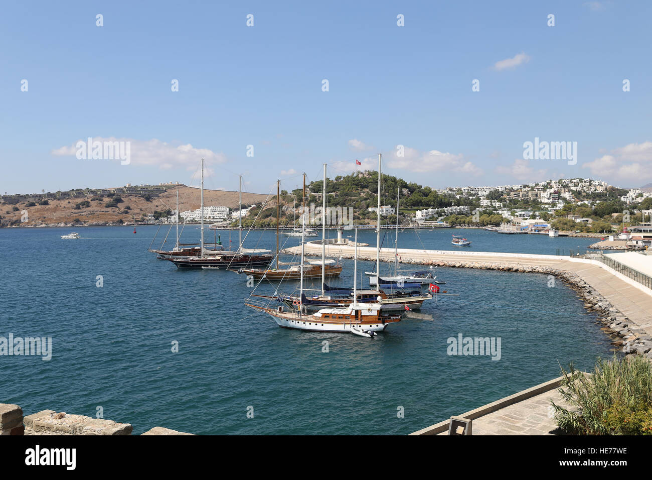 Bodrum Town in Mugla City, Aegean Turkey Stock Photo - Alamy