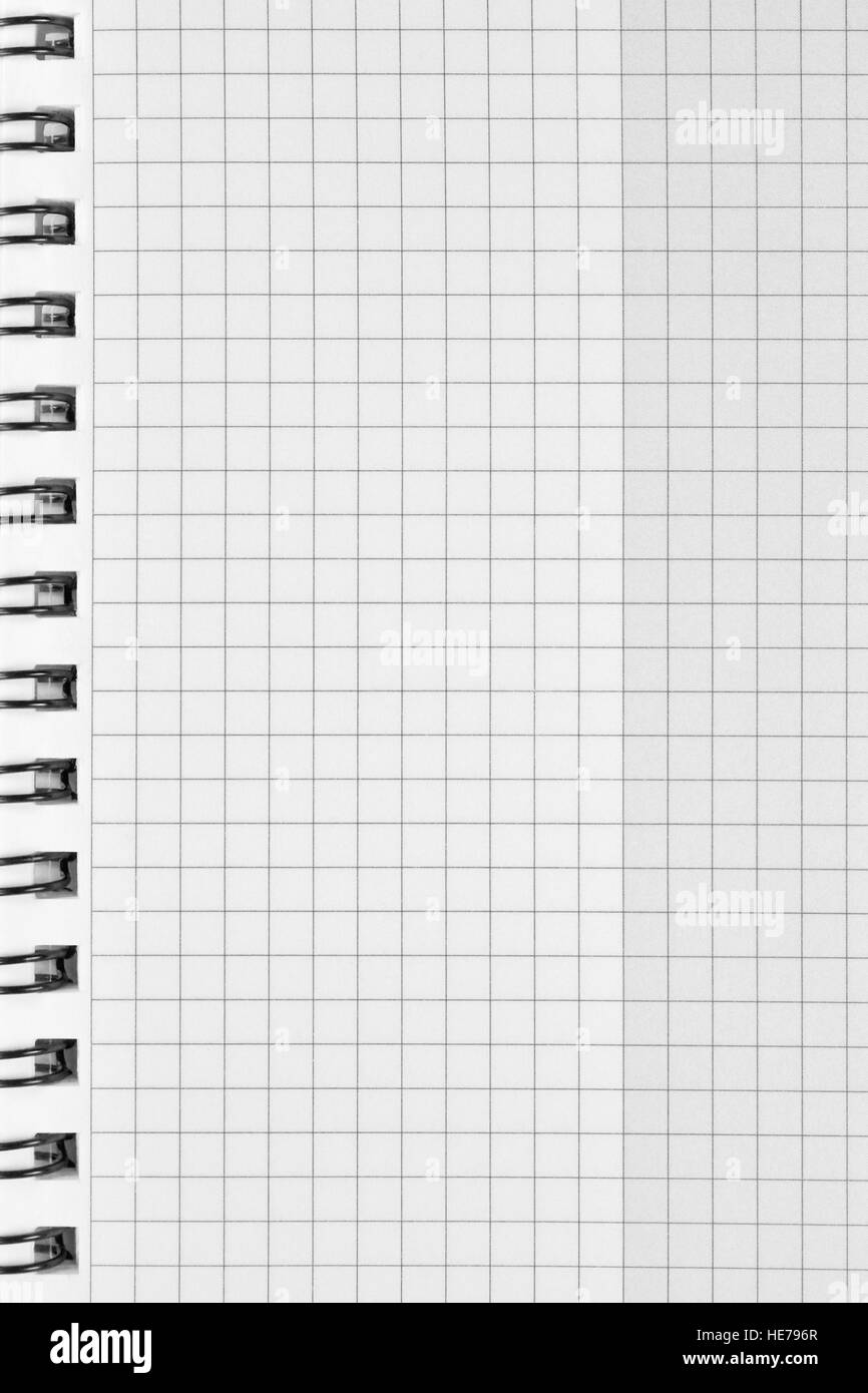 Checked spiral notebook background pattern, vertical chequered squared ...