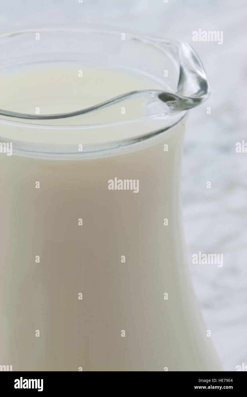 Delicious fresh milk, one of the primary sources of nutrition Stock ...