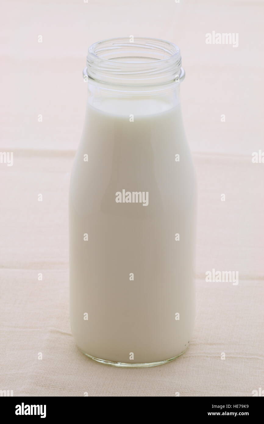 Delicious fresh milk, one of the primary sources of nutrition Stock ...