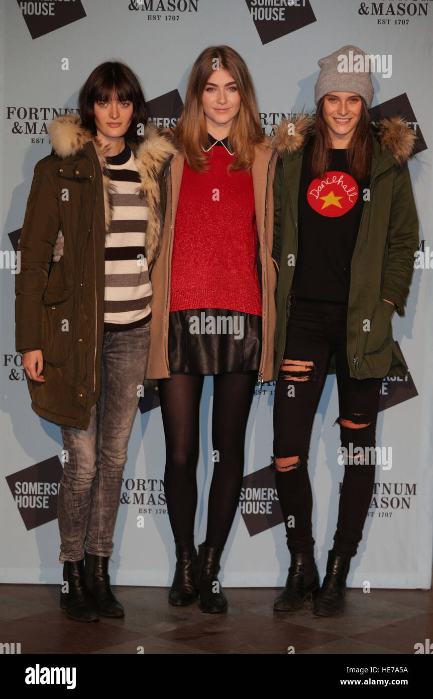 Guests attend the opening party of Skate at Somerset House with Fortnum ...