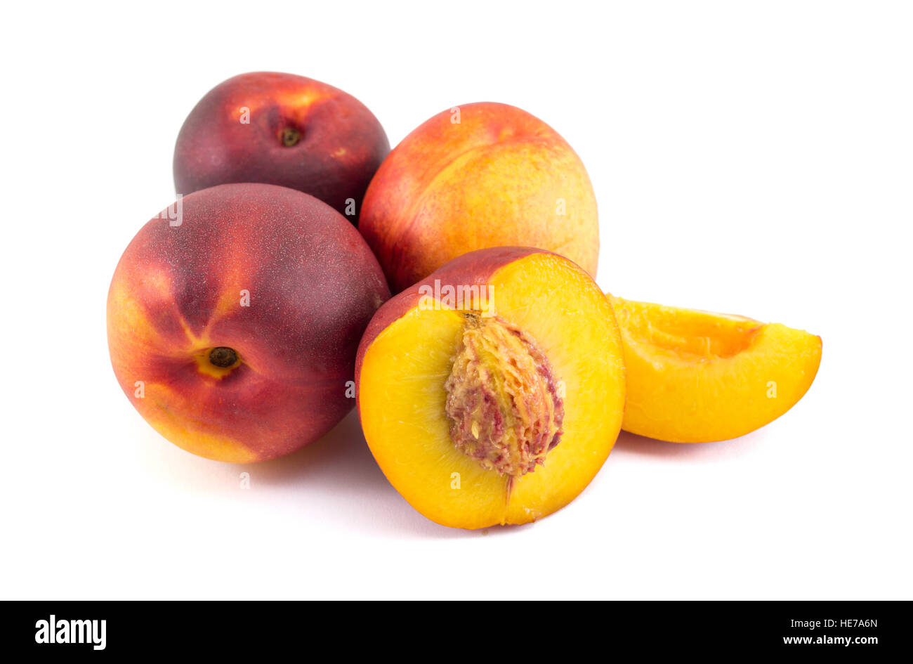 Bunch of peaches on white. Fruit background Stock Photo - Alamy