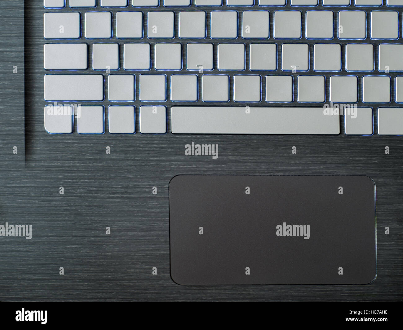 the working surface of the laptop.keys and trackpad closeup Stock Photo ...