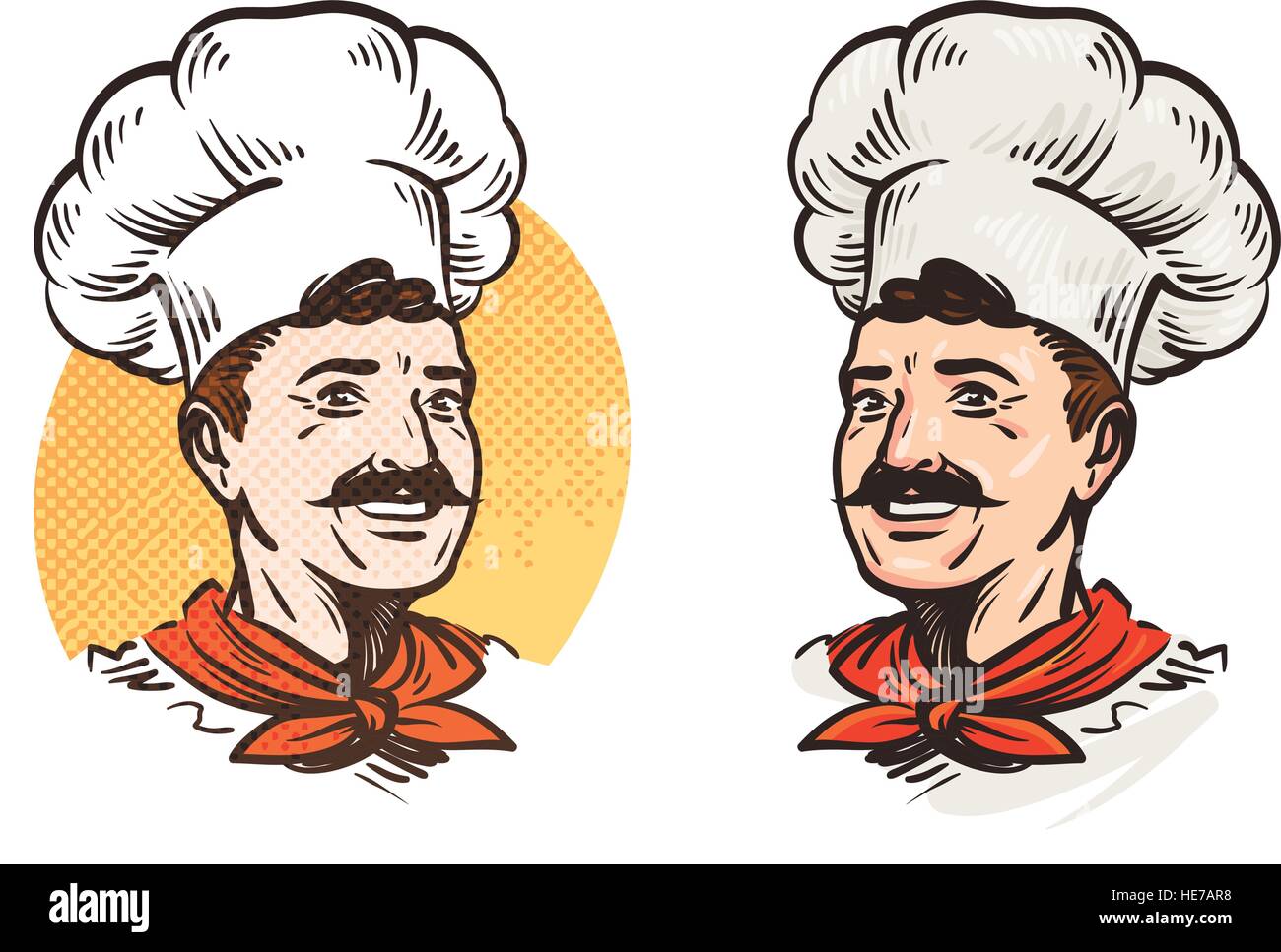 Male chef in bakery Stock Vector Images - Alamy