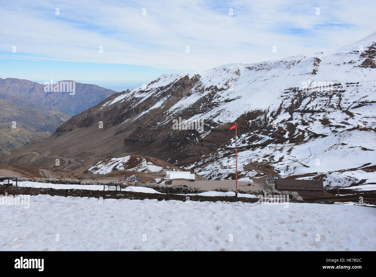 Valle Nevado ski resort in Santiago Chile Stock Photo - Alamy