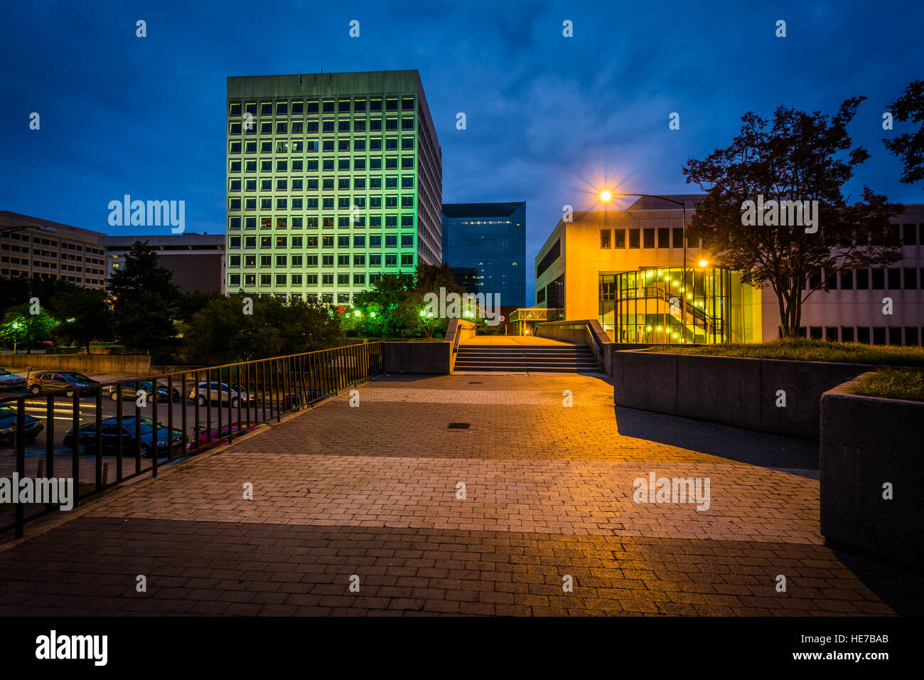Downtown buildings in winston salem north hi-res stock photography and ...