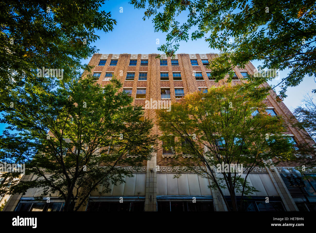 Old brick building in downtown, Winston-Salem, North Carolina Stock ...