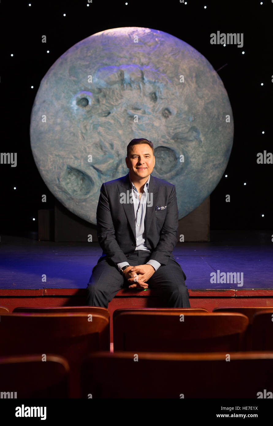 David Walliams on stage for The First Hippo on the Moon, an adaptation ...