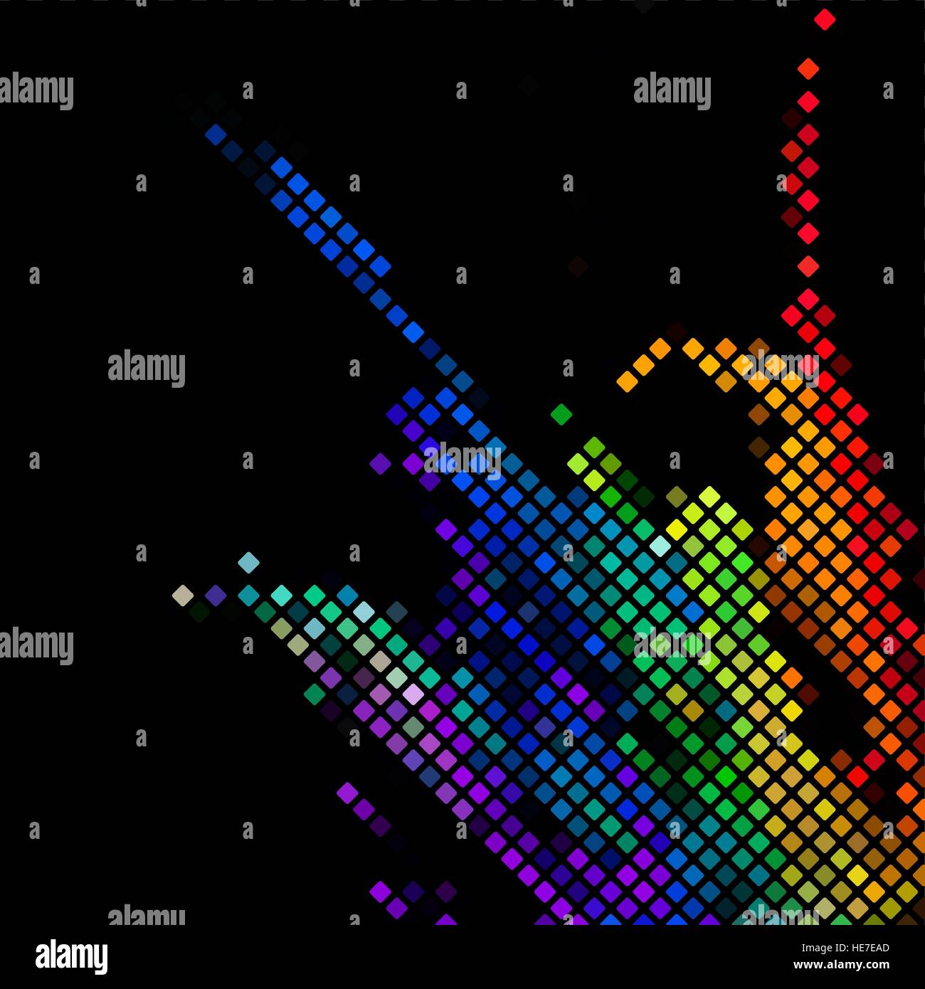 Bright multi-colored mosaic line Stock Vector Image & Art - Alamy