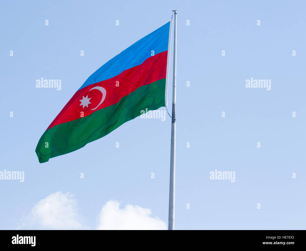 Flag of Azerbaijan Stock Photo - Alamy