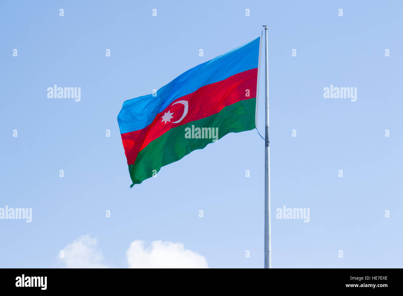 Flag of Azerbaijan Stock Photo - Alamy