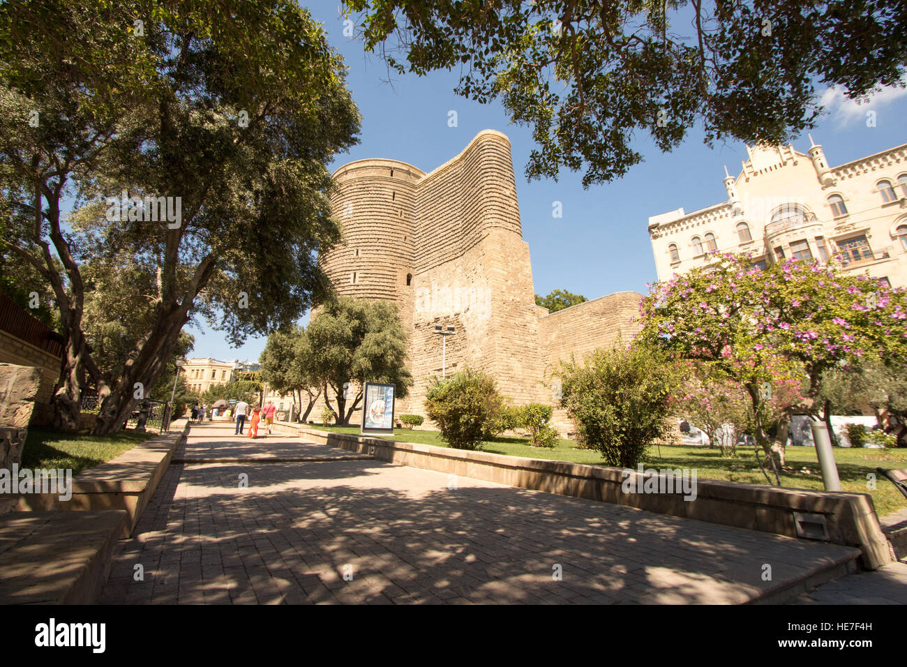 Virgo tower in the Old City Stock Photo - Alamy