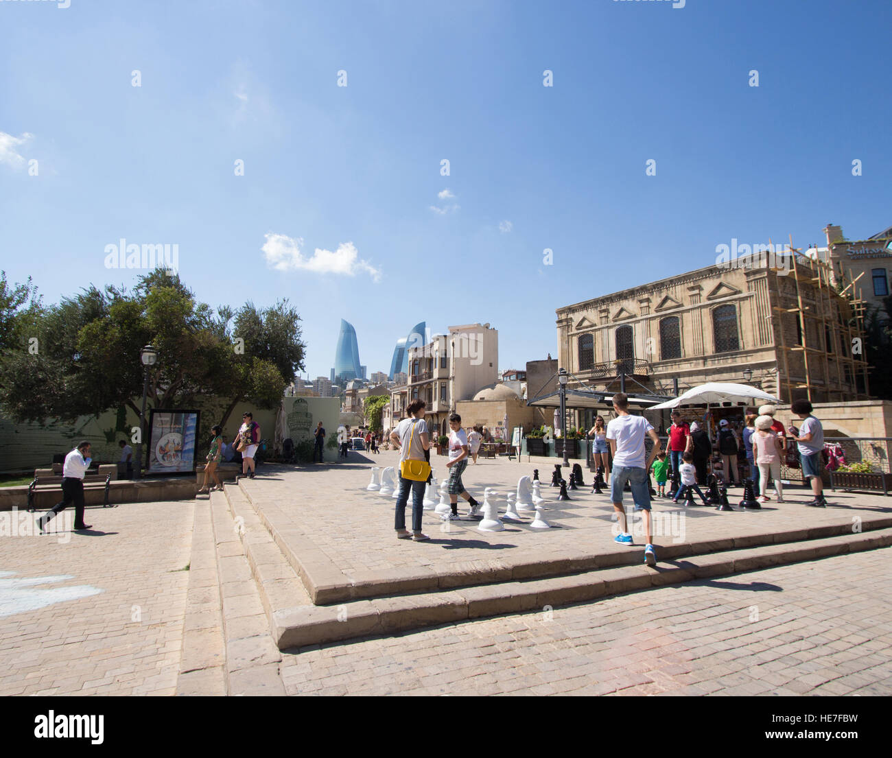 Virgo tower in the Old City Stock Photo - Alamy
