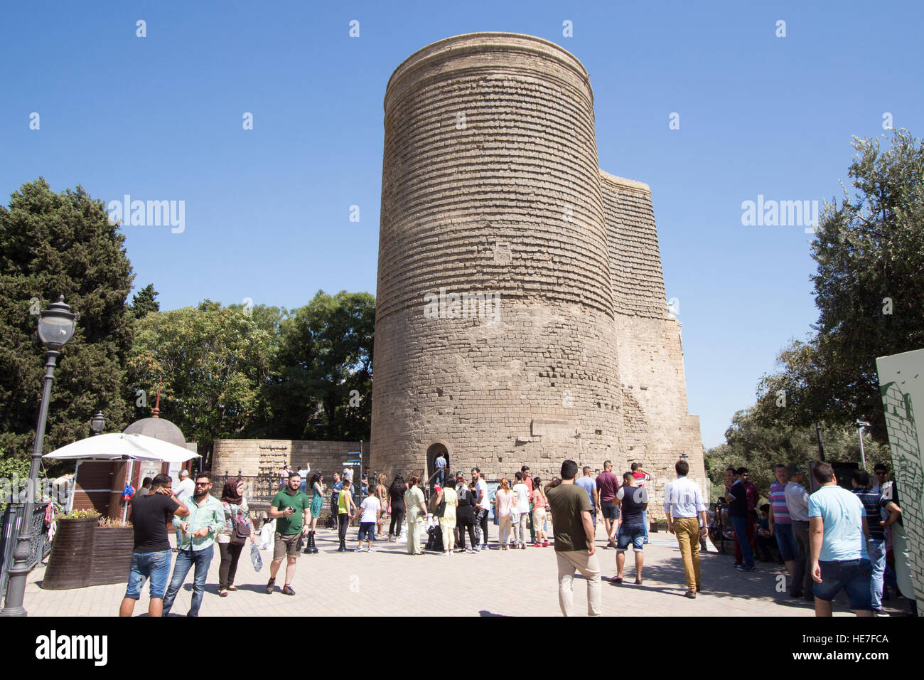 Virgo tower in the Old City Stock Photo - Alamy