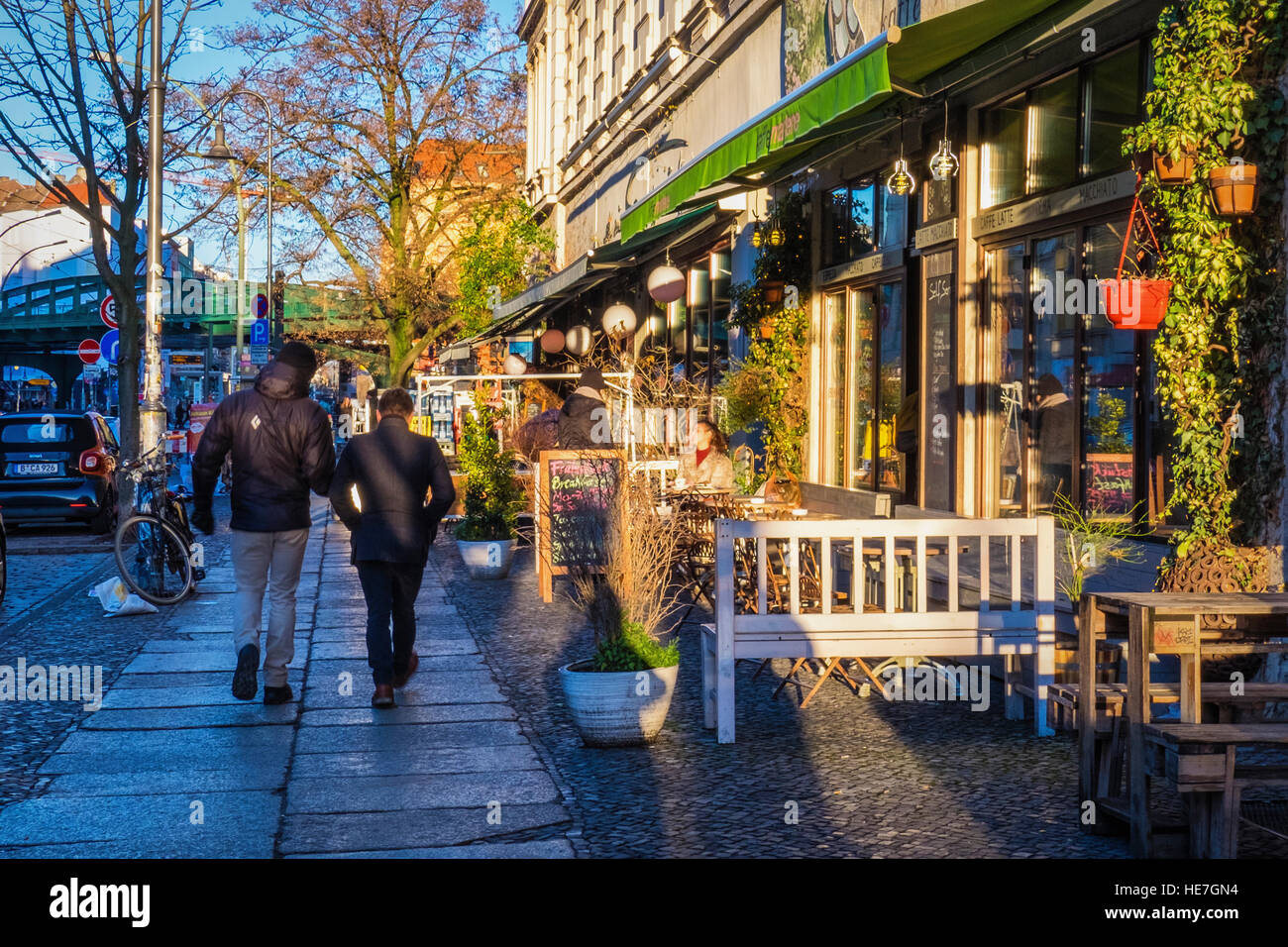 Berlin walking cafe hi-res stock photography and images - Alamy