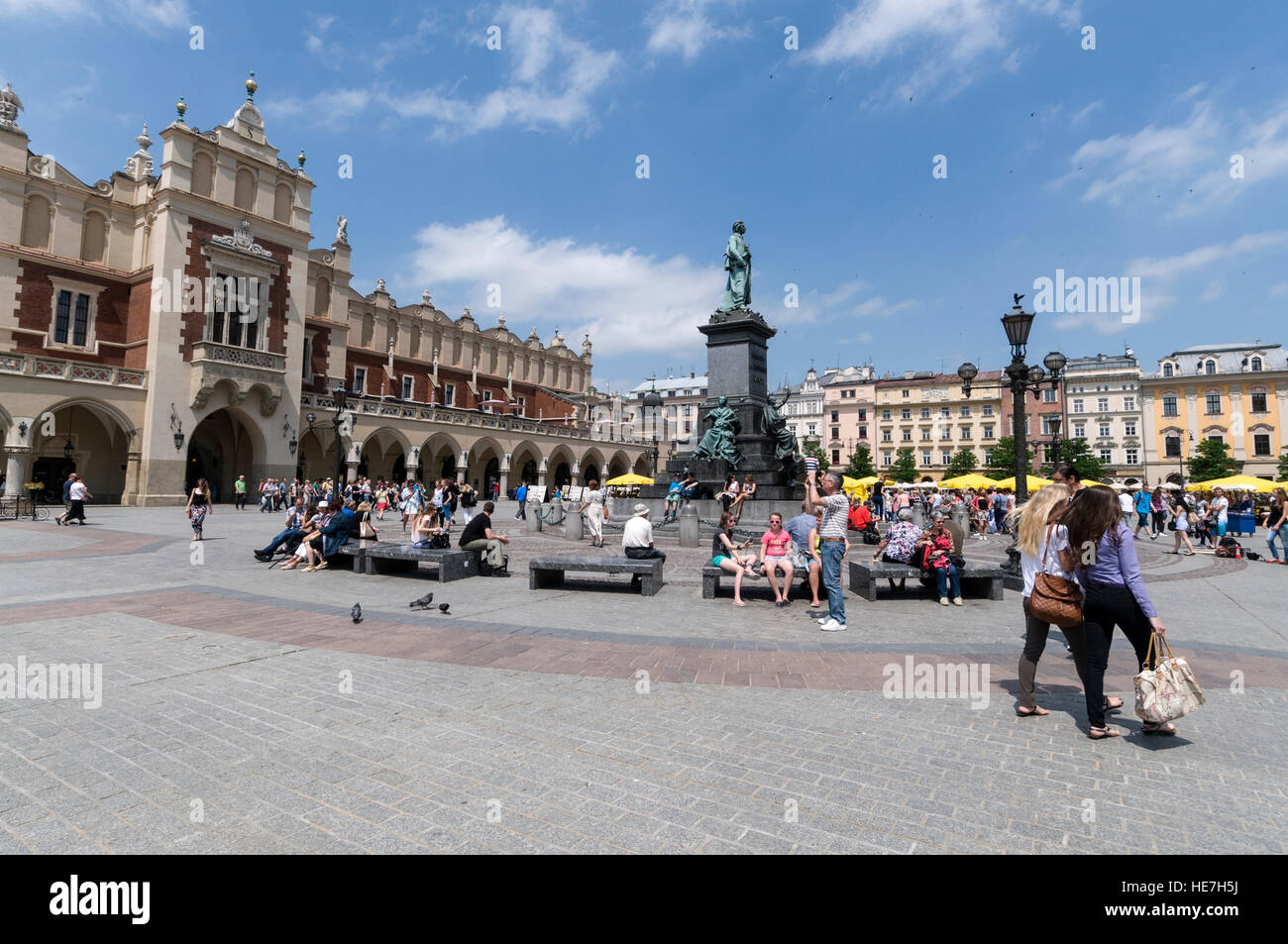 The Renaissance Sukiennice (Cloth Hall) and the 19th century Polish ...