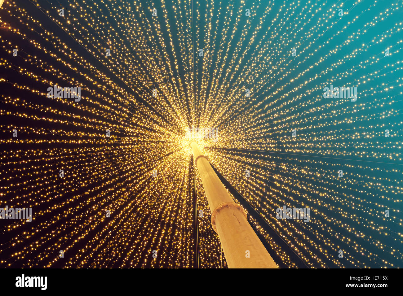 Colorful glowing Christmas lights. Holiday background Stock Photo - Alamy