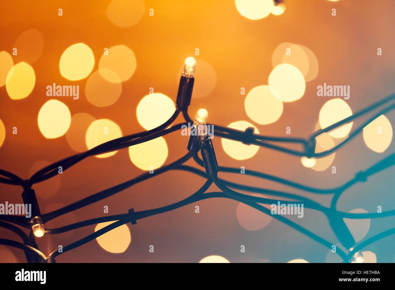 Colorful glowing Christmas lights. Holiday background Stock Photo - Alamy