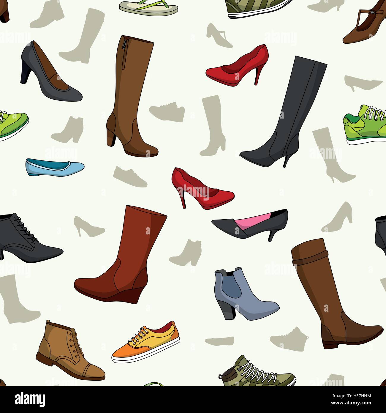 Seamless pattern with women shoes Stock Vector Image & Art - Alamy