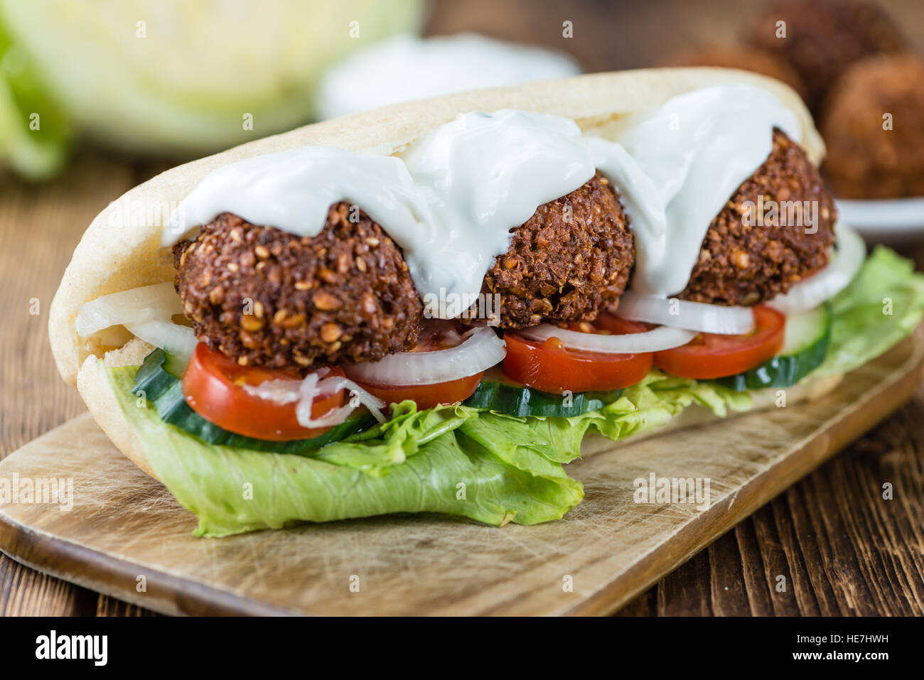 Falafel sandwich hi-res stock photography and images - Alamy